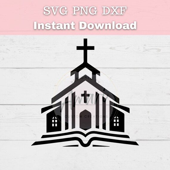 Chiesa Clip Art In Bianco E Nero Una Singola Linea Continua Di Chiesa