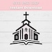 Church SVG & PNG: Christian Logo File (digital Download) - Etsy