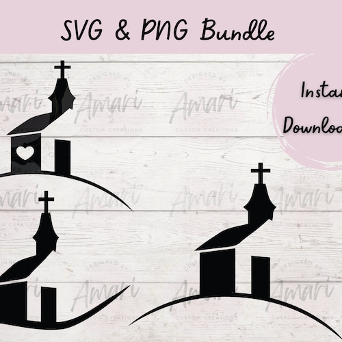 Church SVG and PNG Bundle - Etsy