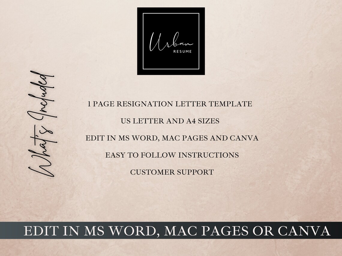 Resignation Letter | Professional Resignation Letter Template, Quitting ...