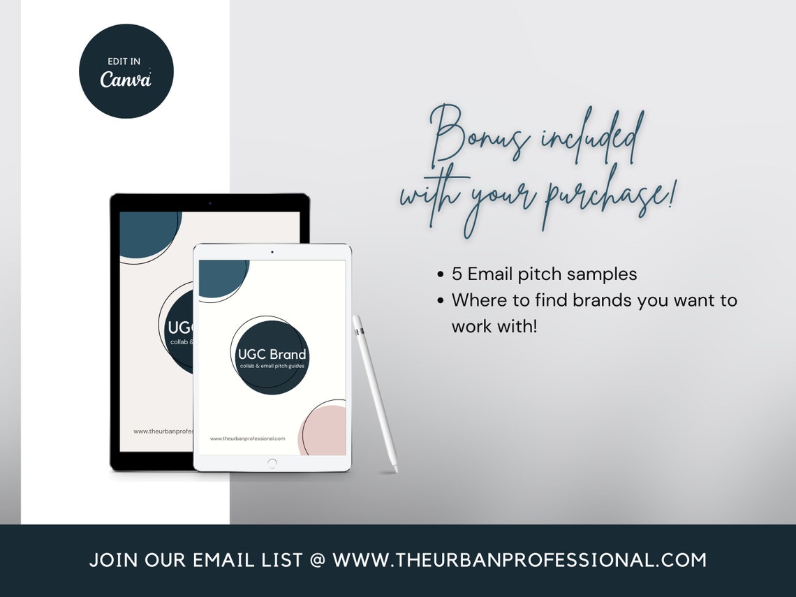 UGC Portfolio, UGC Website Template Editable in Canva, UGC Media Kit ...