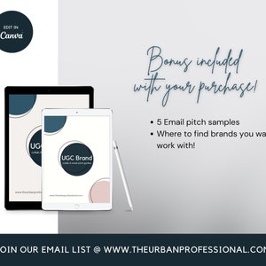 UGC Portfolio, UGC Website Template Editable in Canva, UGC Media Kit ...