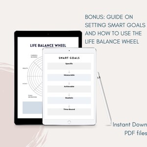 Printable Goal Setting Planner, SMART Goal Planner, Habit Tracker ...