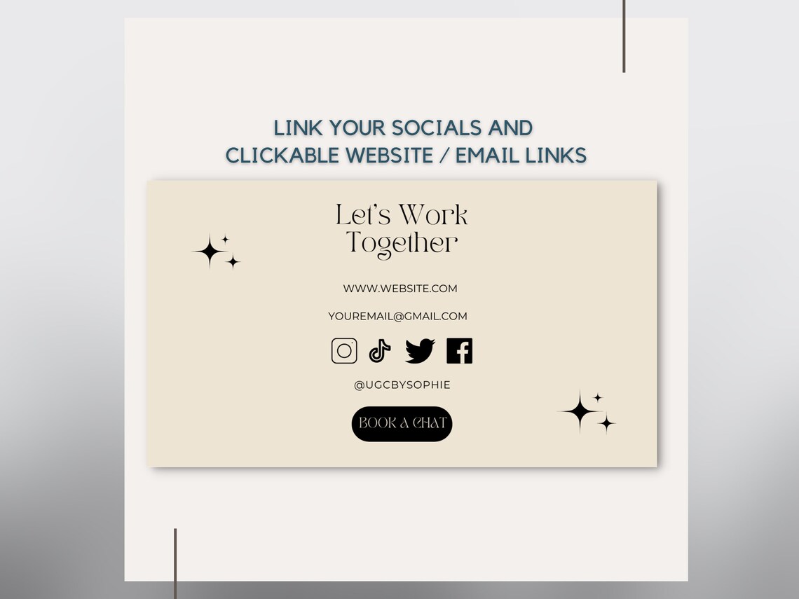 UGC Portfolio, UGC Website Template Editable in Canva, UGC Media Kit ...