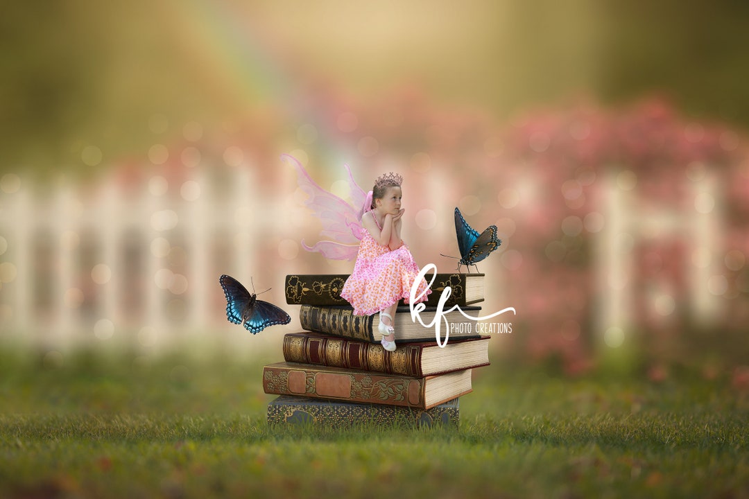 Fairy Garden Digital Backdrop, Fairy Garden Digital Background - Etsy