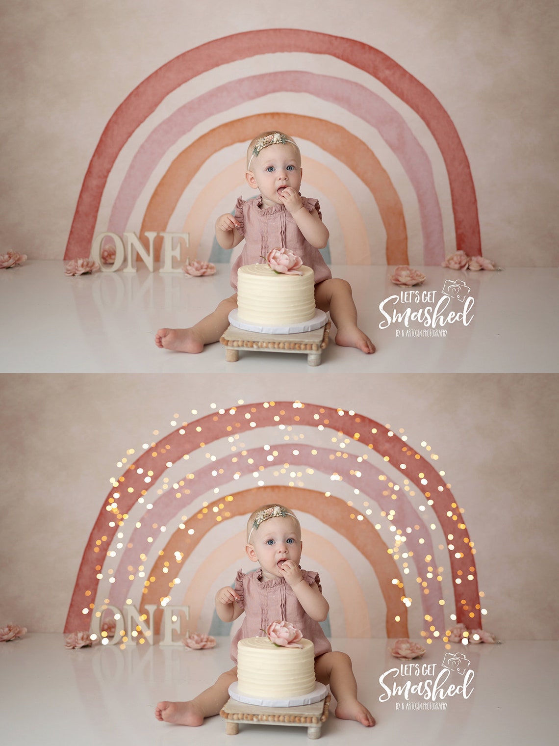 Realistic Twinkle Light Overlays for Photographers Cake Smash | Etsy