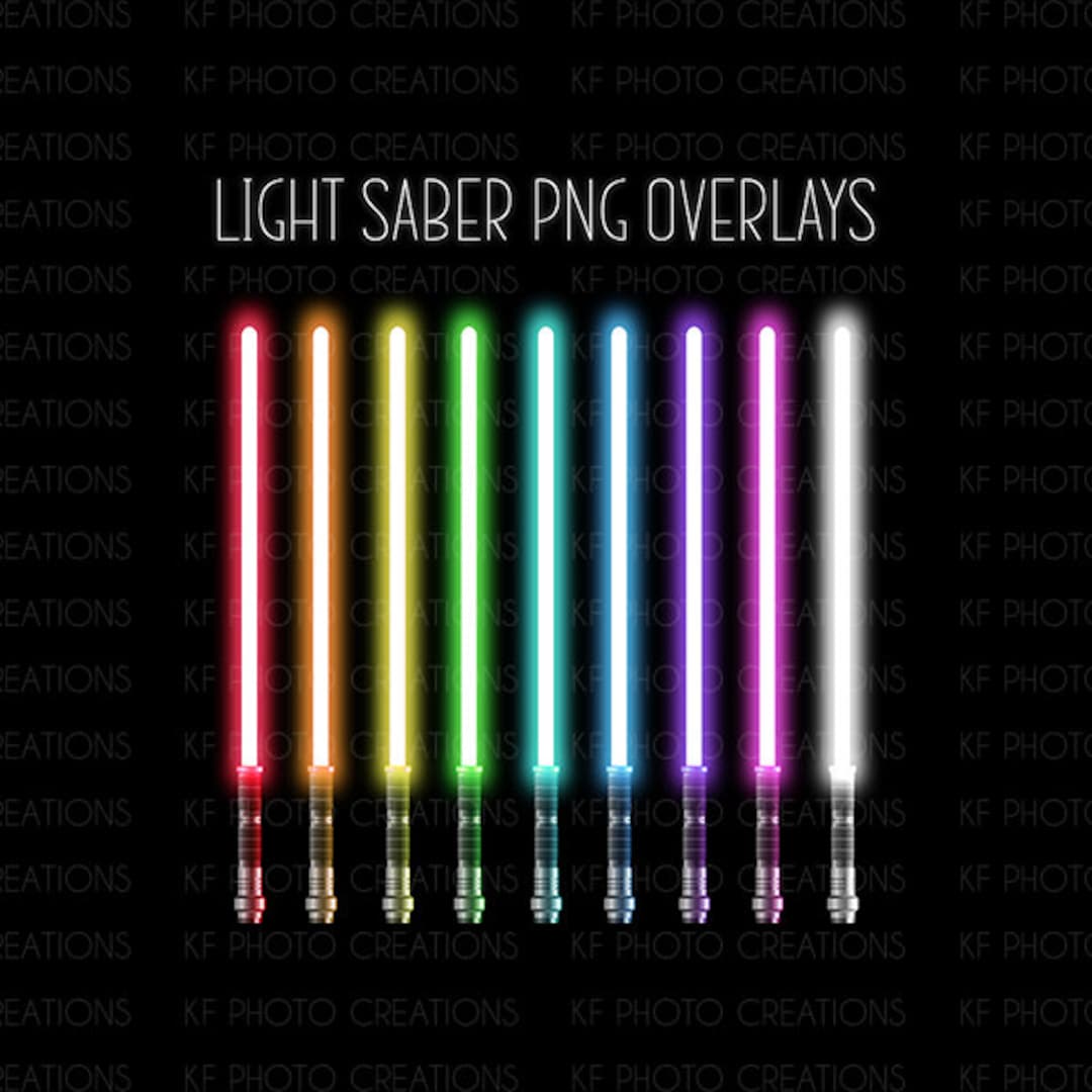 Light Saber PNG Photoshop Overlays - Etsy