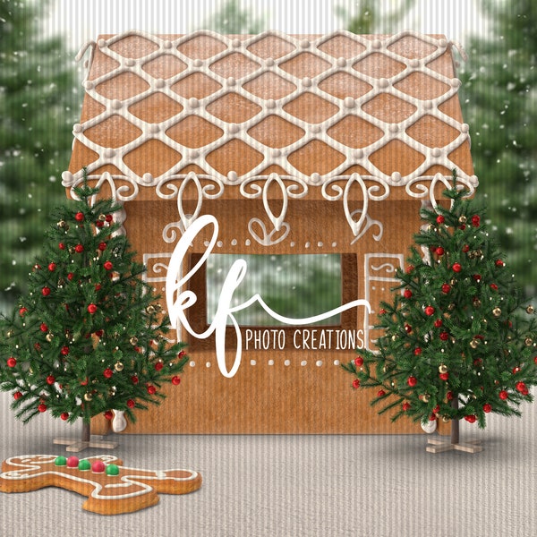 Gingerbread Backdrop Etsy