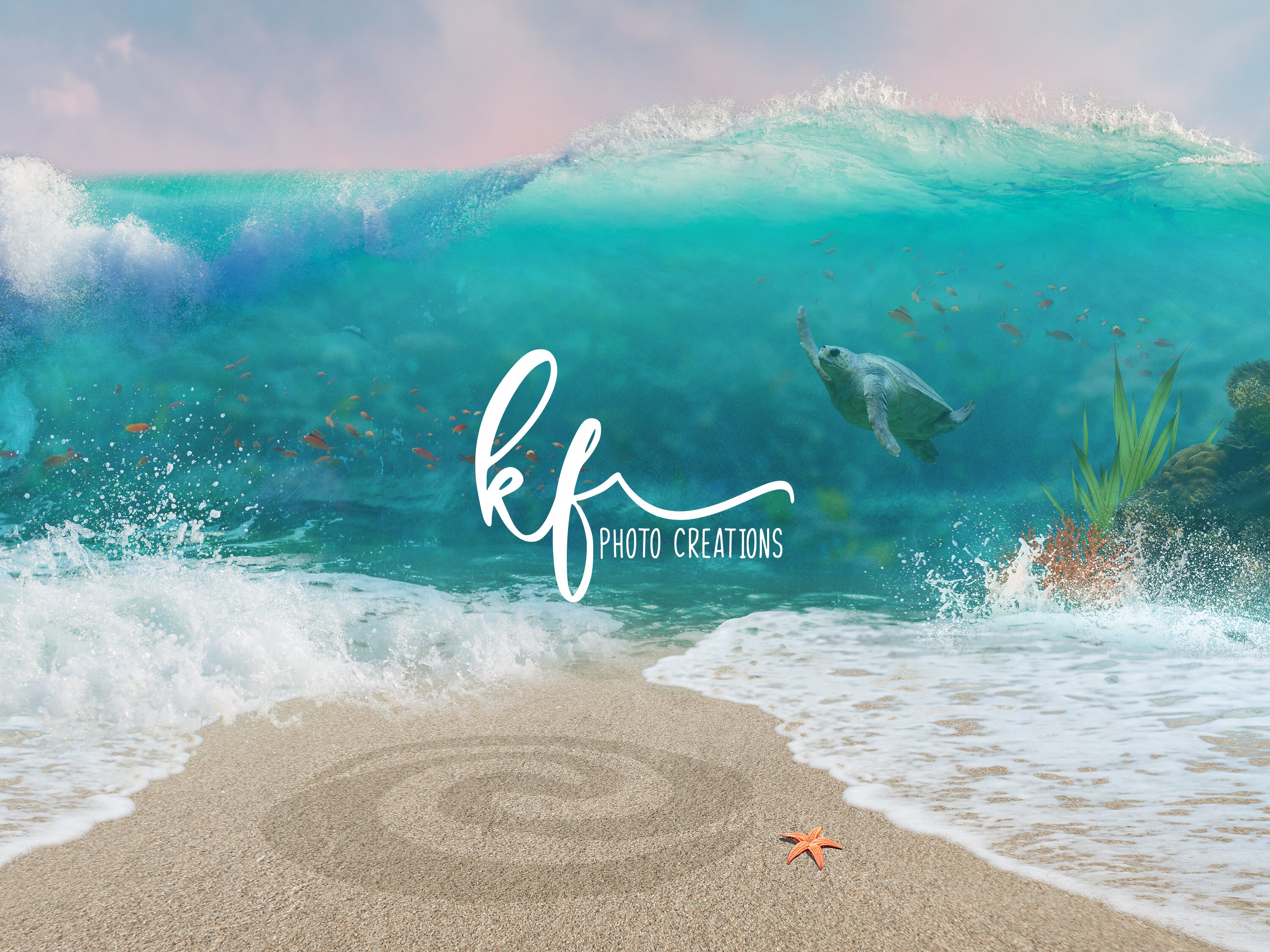 Island Digital Backdrop, Island Digital Backdrop - Etsy