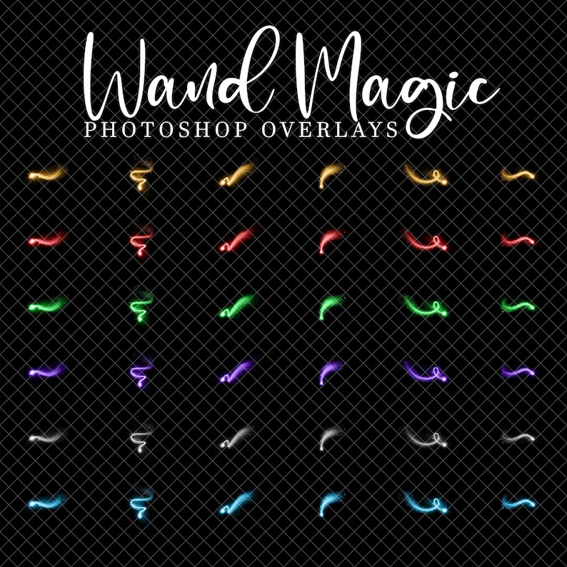 Wand Magic Photoshop Overlays - Etsy