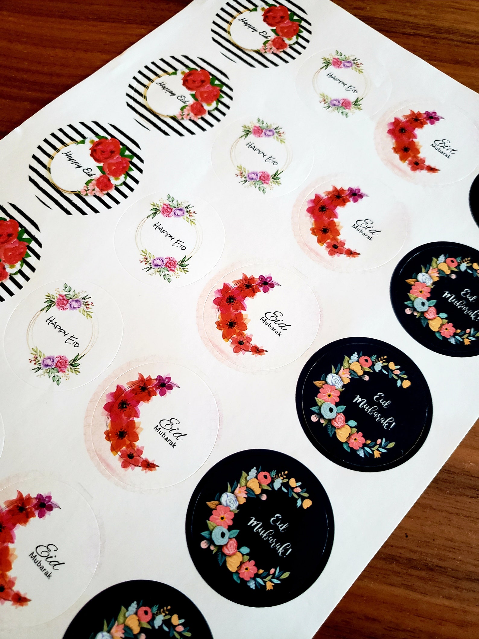 20 Eid Stickers 20 Ramadan Stickers Eid Party Supplies Eid - Etsy Canada