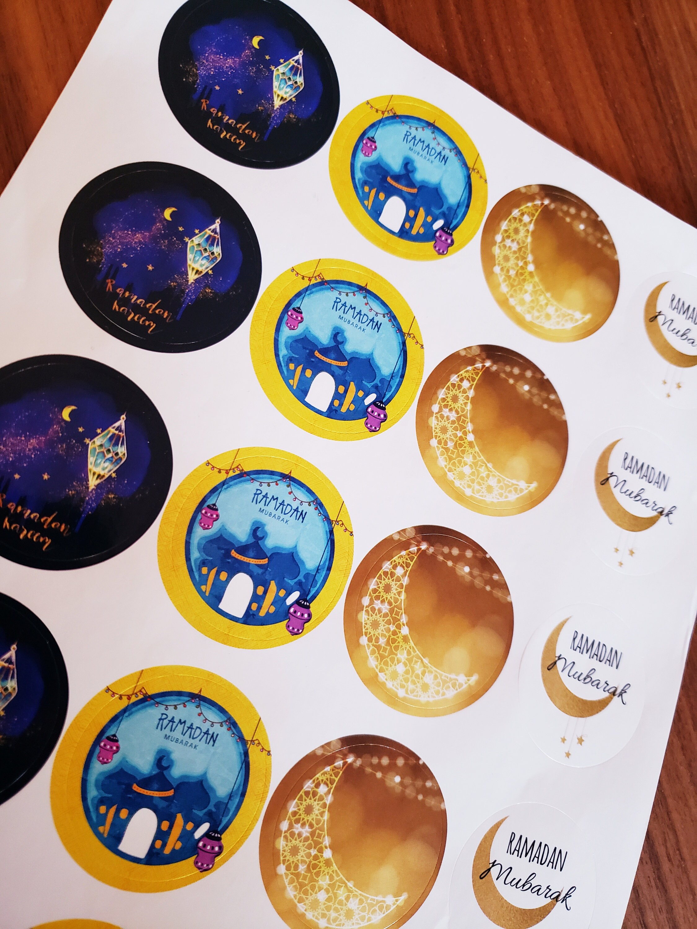 20 Eid Stickers 20 Ramadan Stickers Eid Party Supplies Eid - Etsy Canada