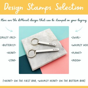 Personalised Roman Numeral Bar Keyring Custom Stamped Key - Etsy