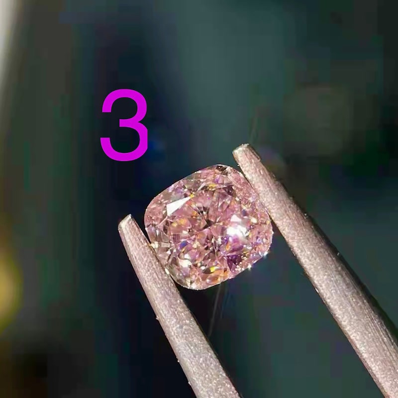 Pink Diamond Pendant - Etsy