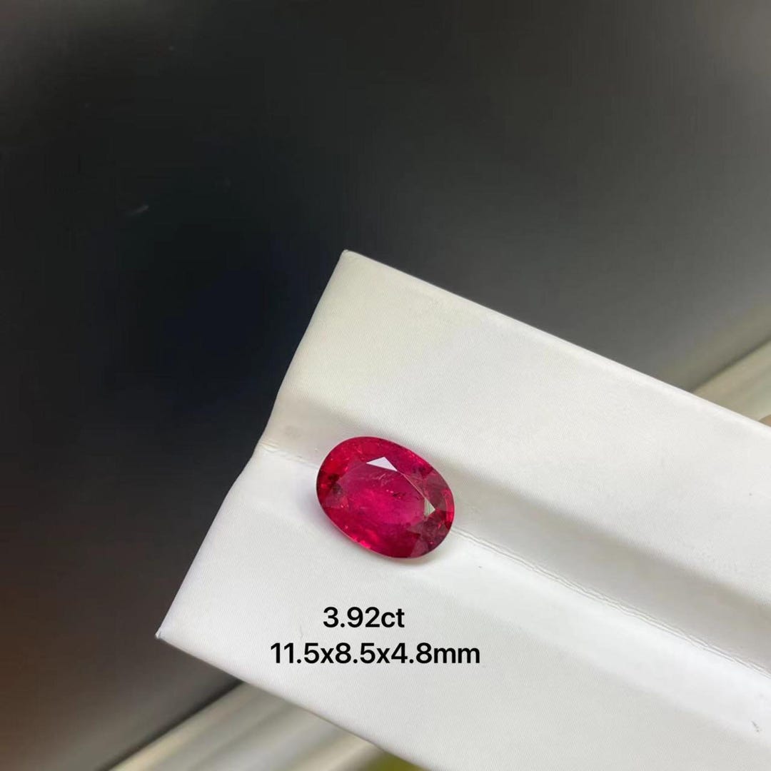 Custom Order for Cherry-platinum, 3.9ct Rubellite Pendant, DVS1 ...