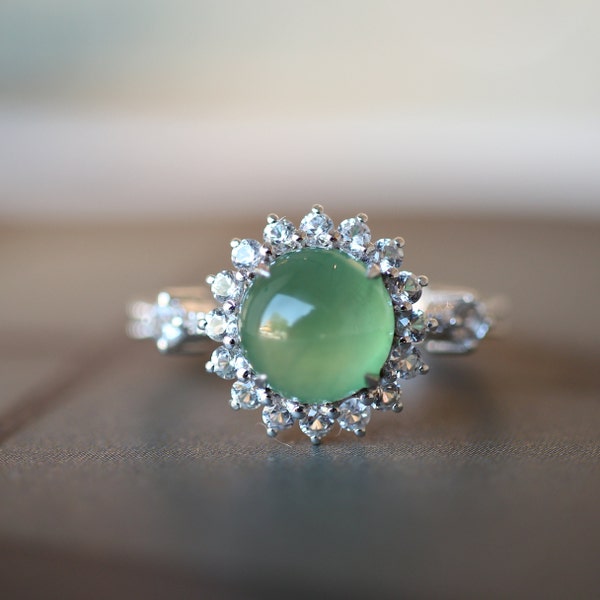 Real Natural Jade Ring - Etsy