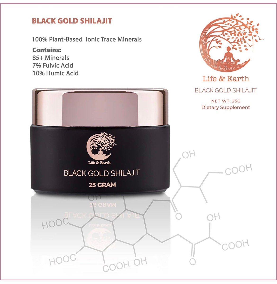 Black Gold Shilajit Pure Mumijo 25 Gram Mumio Salajjet Authentic Altai ...