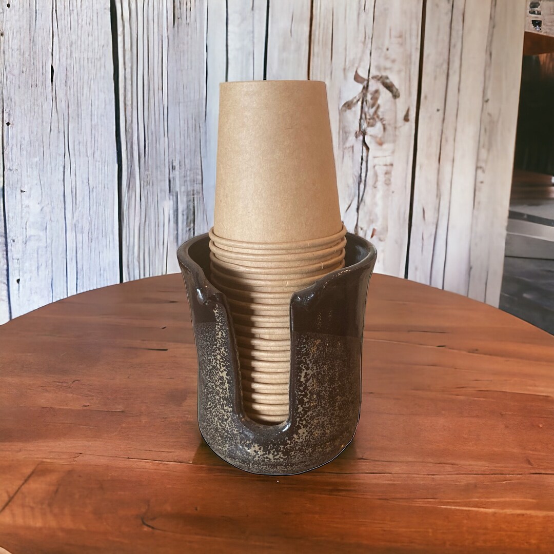 Black and Gray 3-ounce Dixie Cup Holder - Stylish Solo Cup Dispenser ...