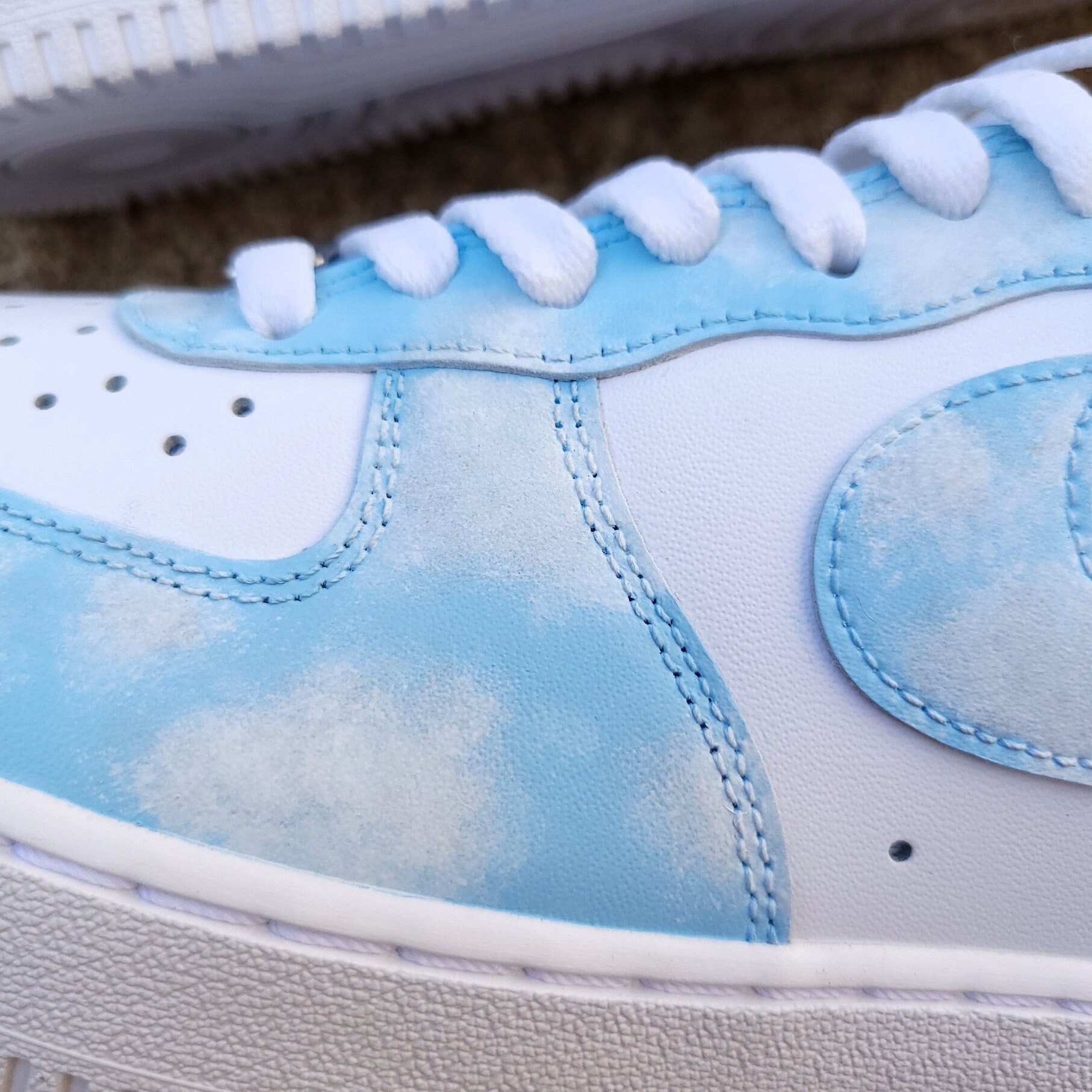 Nike Air Force 1 Sneakers Custom Clouds - Etsy