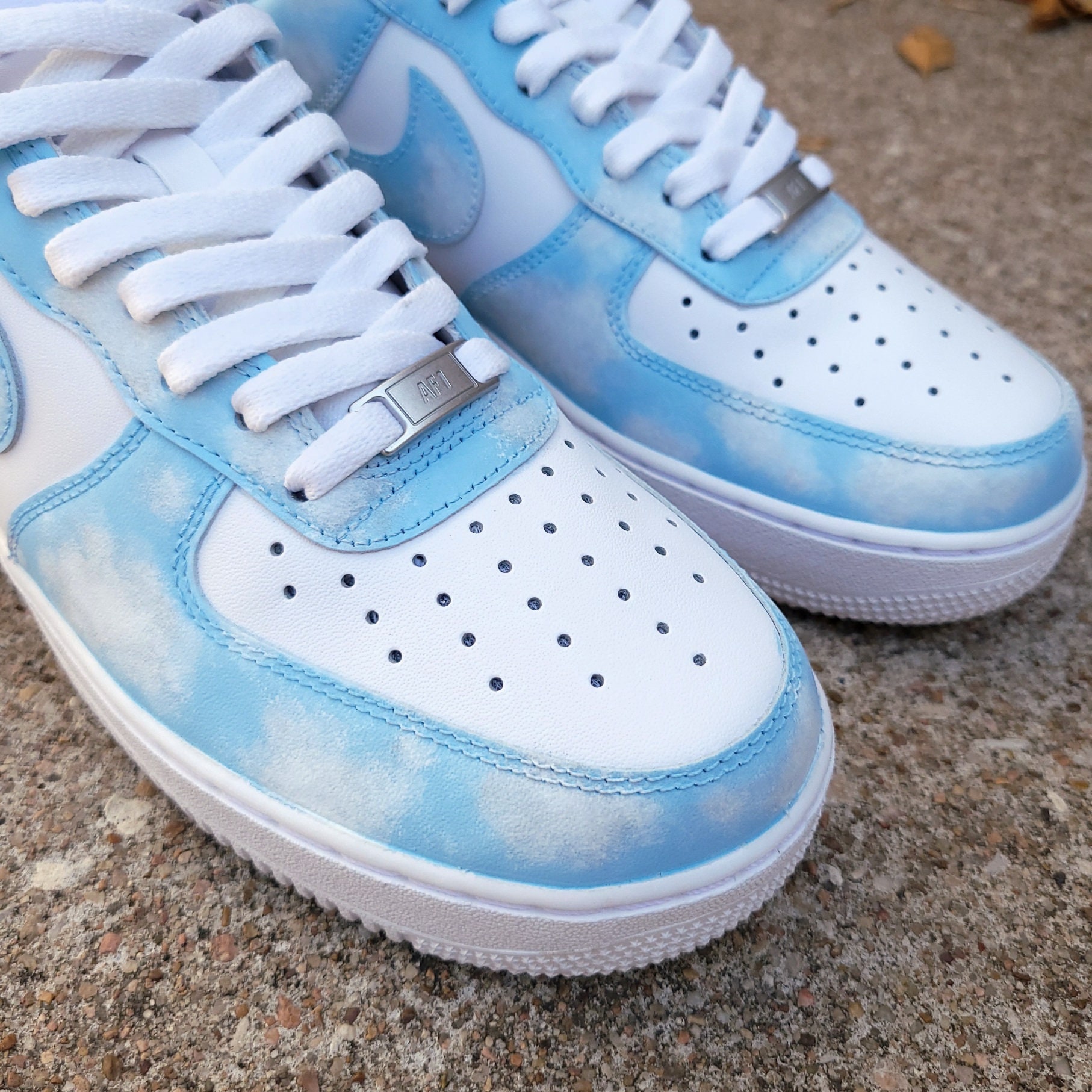 Nike Air Force 1 Sneakers Custom Clouds - Etsy