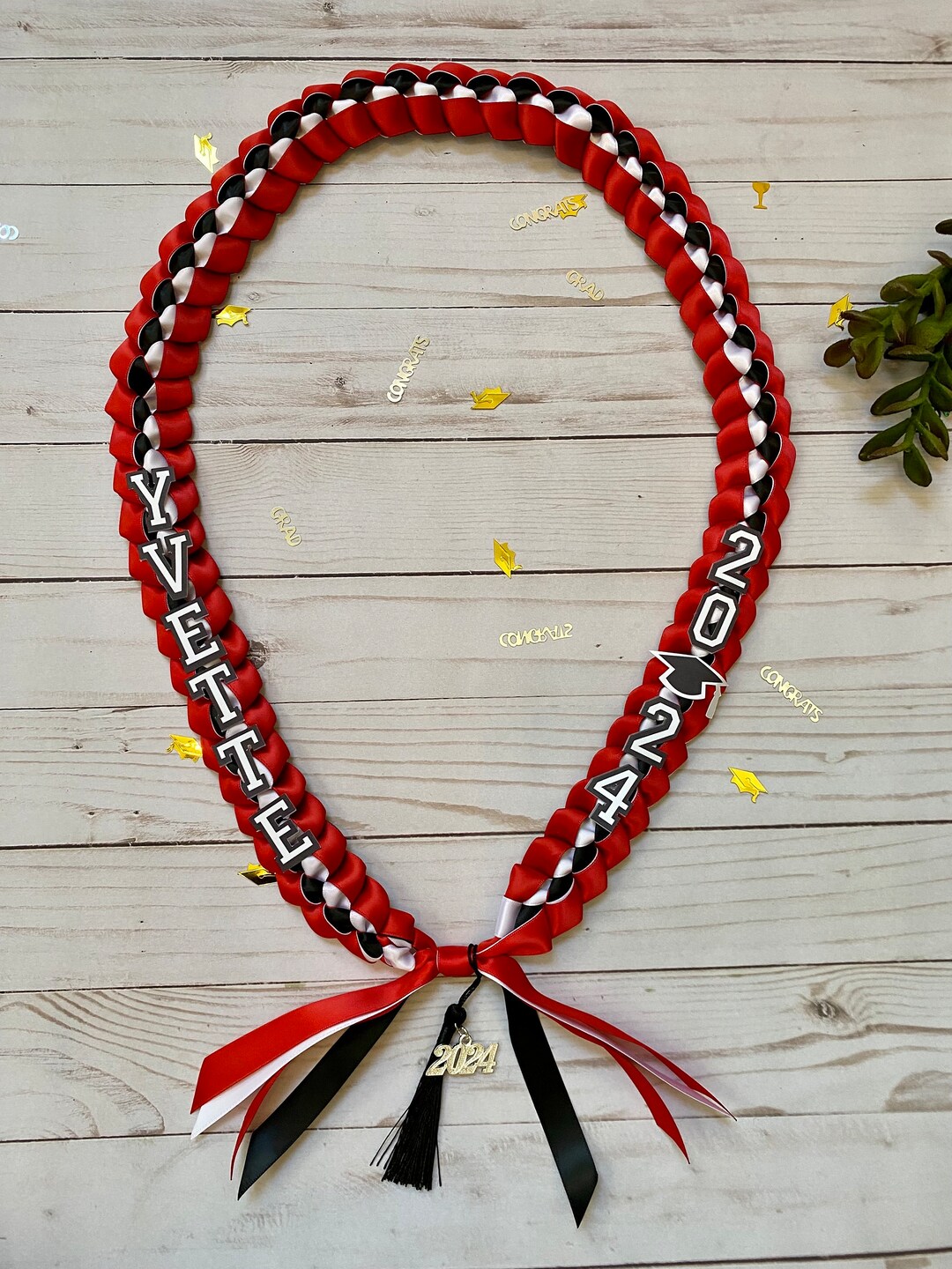 HIGH SCHOOL • COLLAGE • Graduation Lei • Grad • Gift • Class of 2024 ...