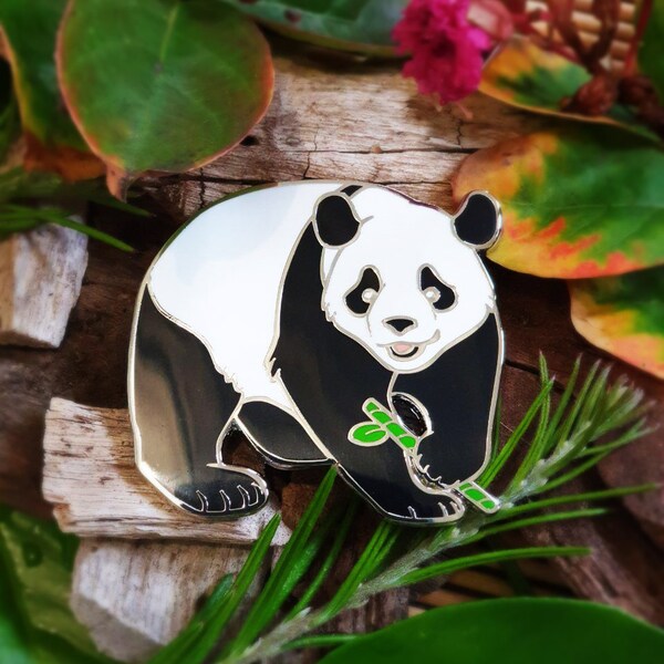 Panda Enamel Pin - Etsy