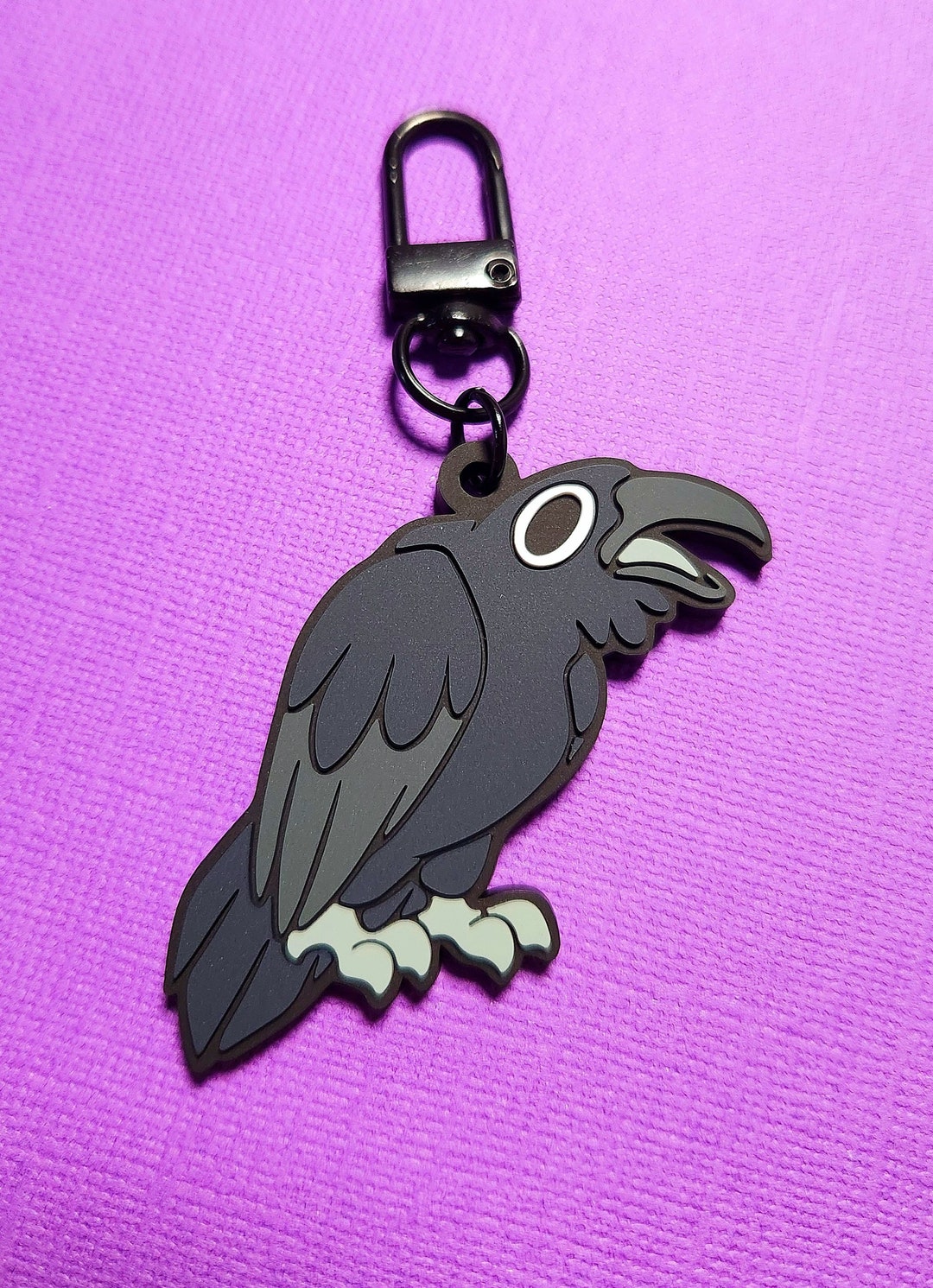 Raven PVC Rubber Charm 2.5 Inch - Etsy
