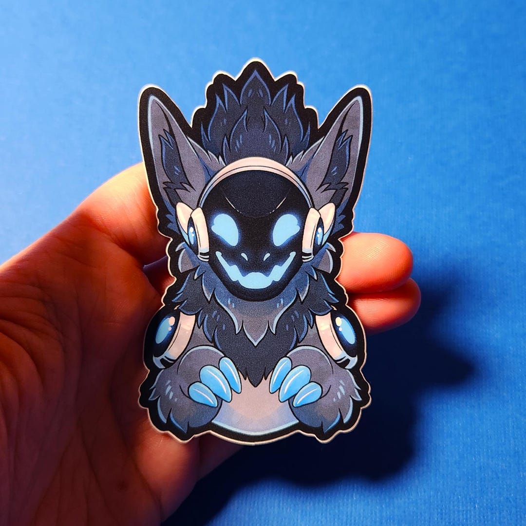 Protogen Sticker - Matte Vinyl - 8.5cm - Etsy