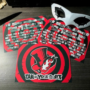 Persona 5 Customized Calling Card [modernized & Traditional] - Etsy
