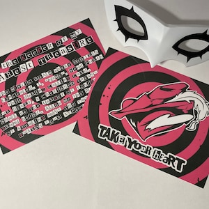 Valentine Edition Customized Calling Card Persona 5 [modernized] - Etsy