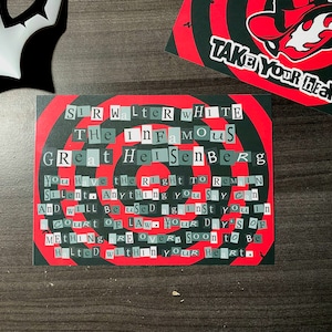 Persona 5 Customized Calling Card [modernized & Traditional] - Etsy