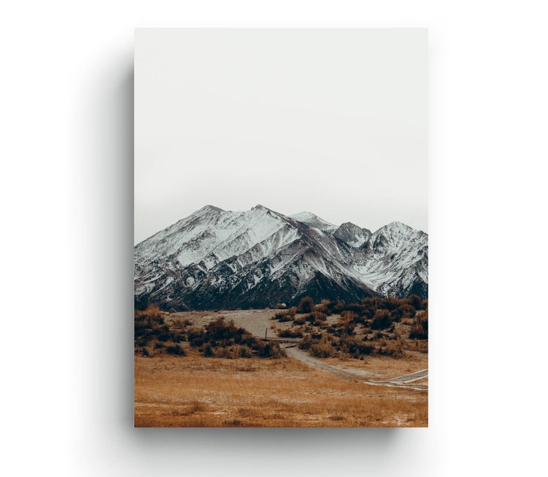 Minimalist Wall Art Mountain Landscape 3 Poster Set Earth - Etsy