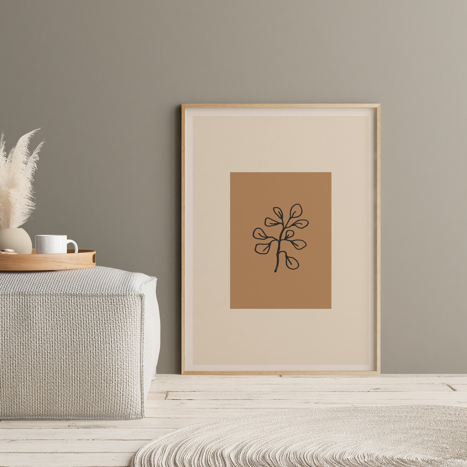 Minimalist wall art set 6 printed posters pastel colour boho | Etsy