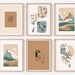 Minimalist Wall Art Set, 6 Printed Posters, Pastel Colour Boho Art - Etsy