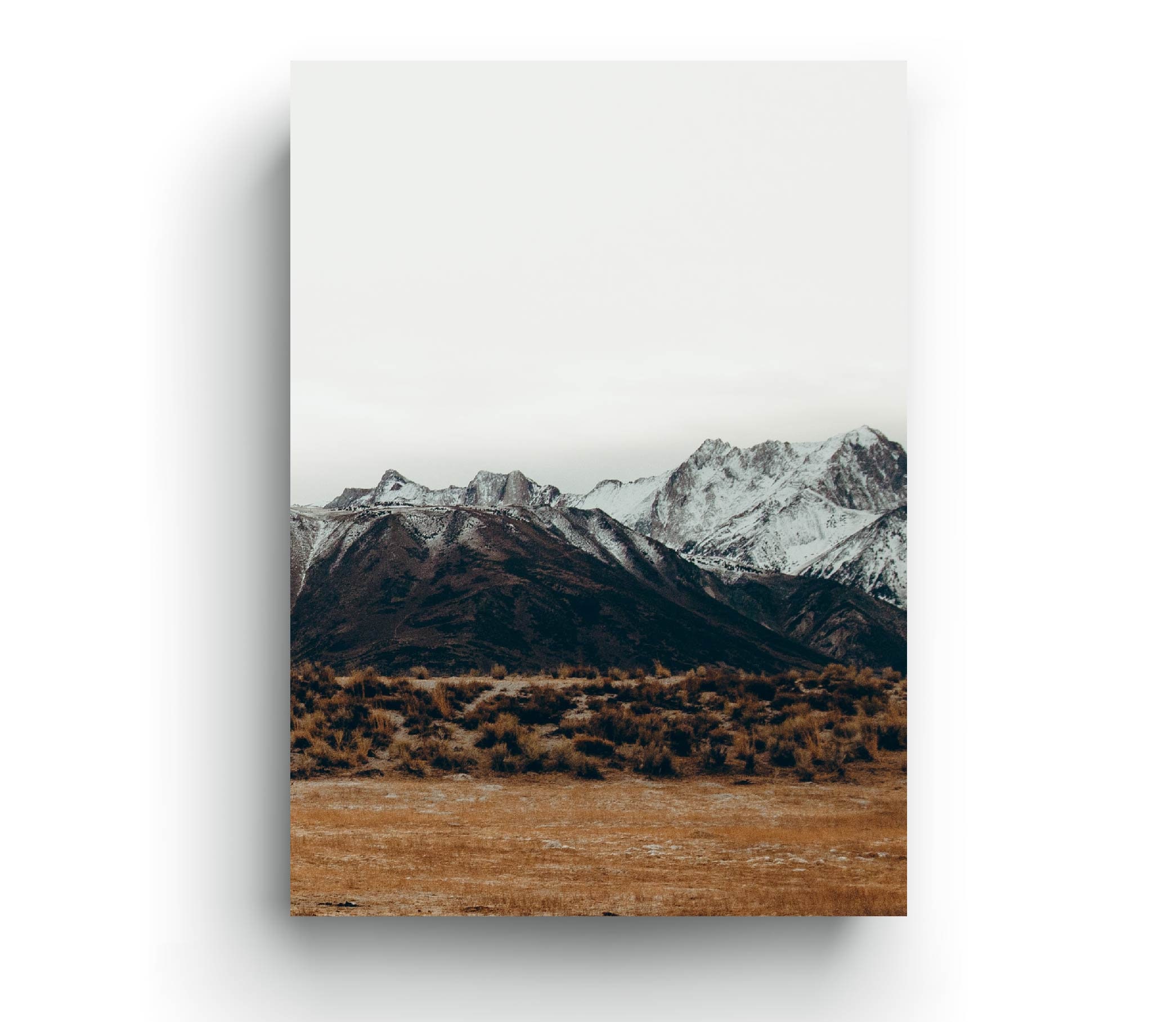 Minimalist wall art Mountain Landscape 3 Poster set Earth | Etsy