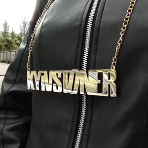 Personalized Large Custom Names Chain Necklace, Hip Hop Personalized ...