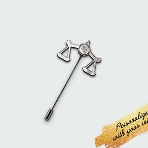 Gift for Lawyer, Law Lapel Pin Silver 925, Law Grad Gift, Attorney ...