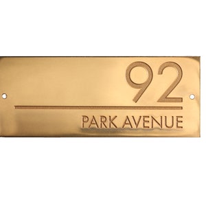 Custom Address Sign Custom Number Sign Personalized Name - Etsy