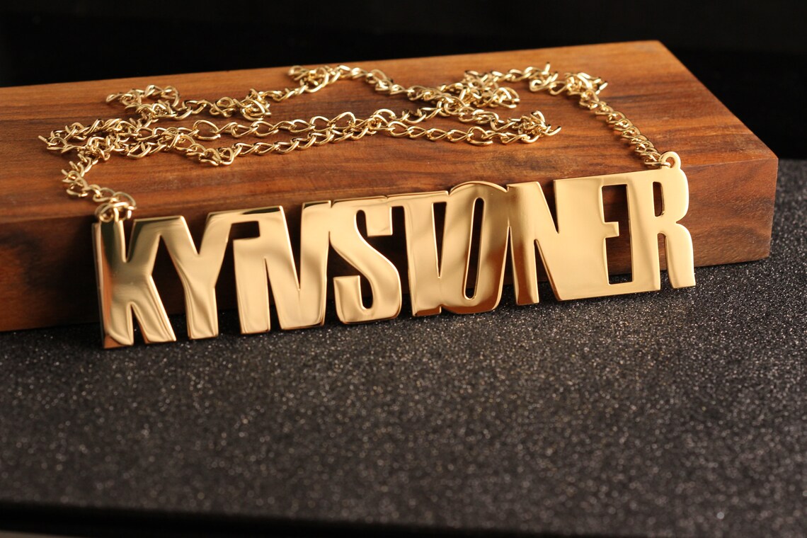Personalized Large Custom Names Chain Necklace Hip Hop - Etsy