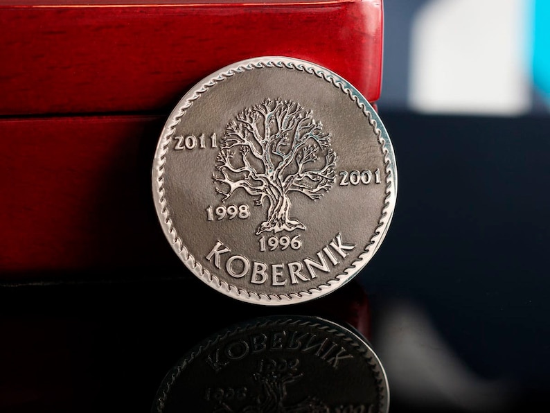 Personalized Coin, Custom Coin, 925 Sterling Silver, Logo Gift, Gift ...