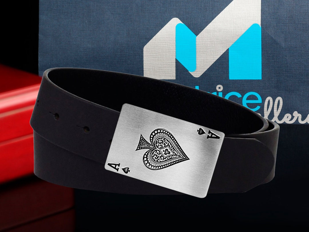 Playing Cards Design Belt Buckle Personalized Gift Husband or Friend ...