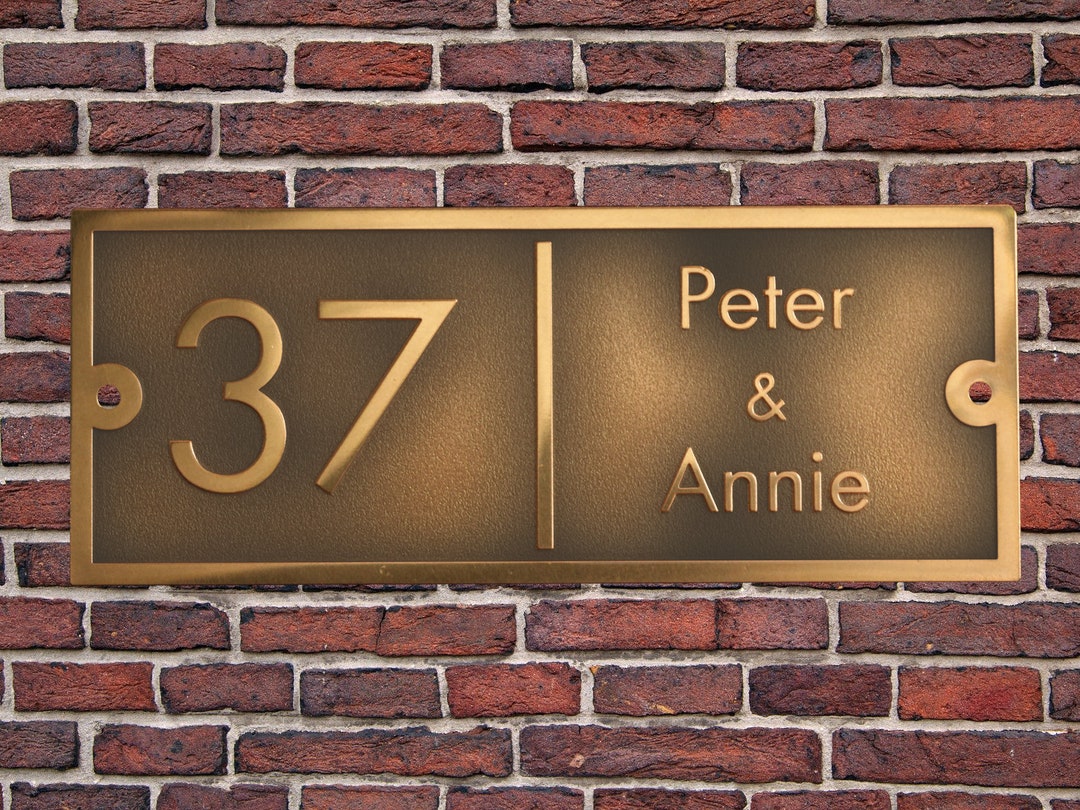 Custom Address Sign Custom Number Sign Personalized Name - Etsy
