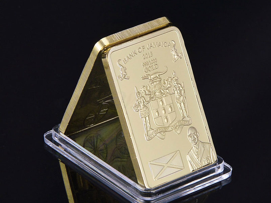 Unusual Golden Engraved Ingot Funny Best Friend Gift 24 K Gold Plated ...