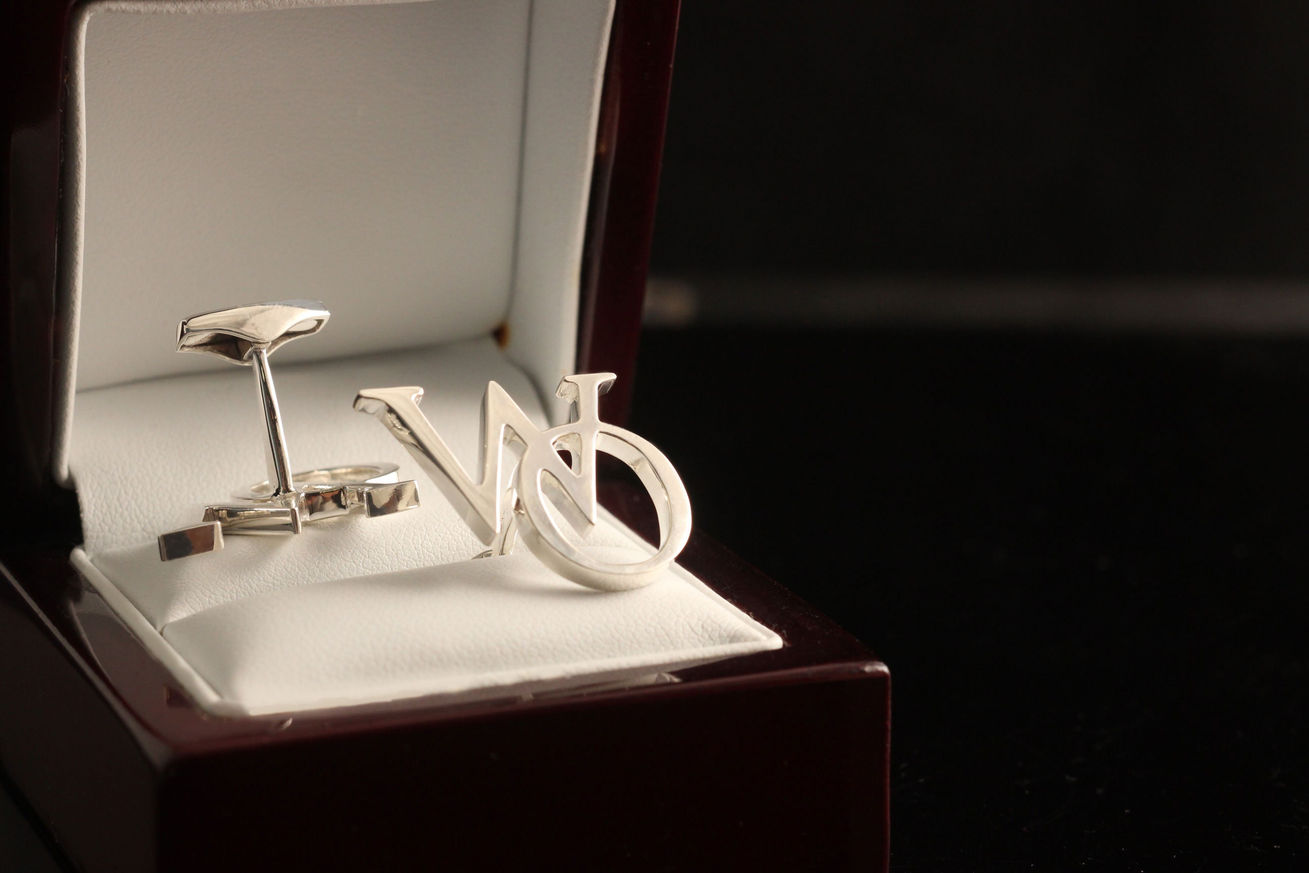 Personalised Engraved Cufflinks Initials Anniversary Gift | Etsy