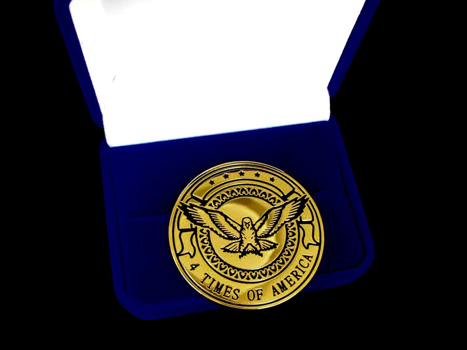 Golden Eagle Personalized Pocket Coin Present for Husband Silver Coin ...