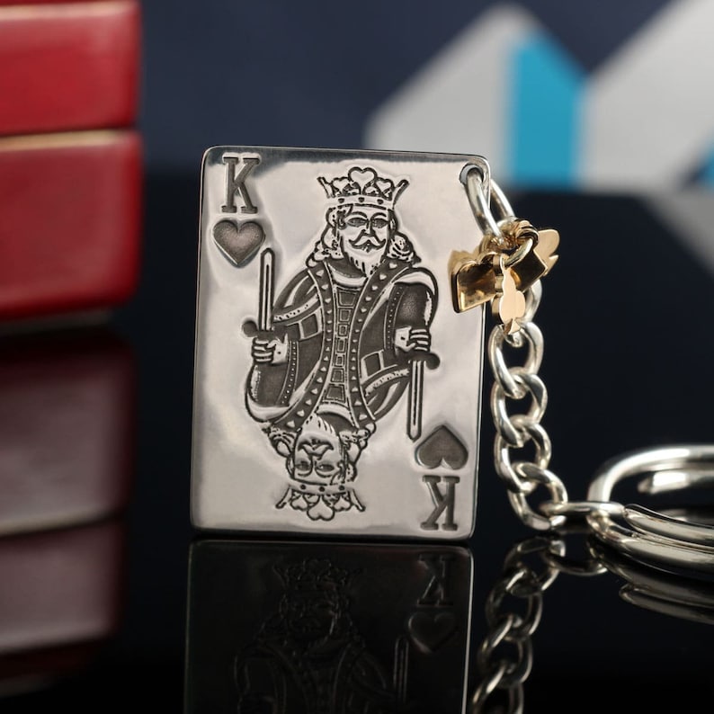 Playing Card Keychain Card Game Lover Accessories Gift Game - Etsy