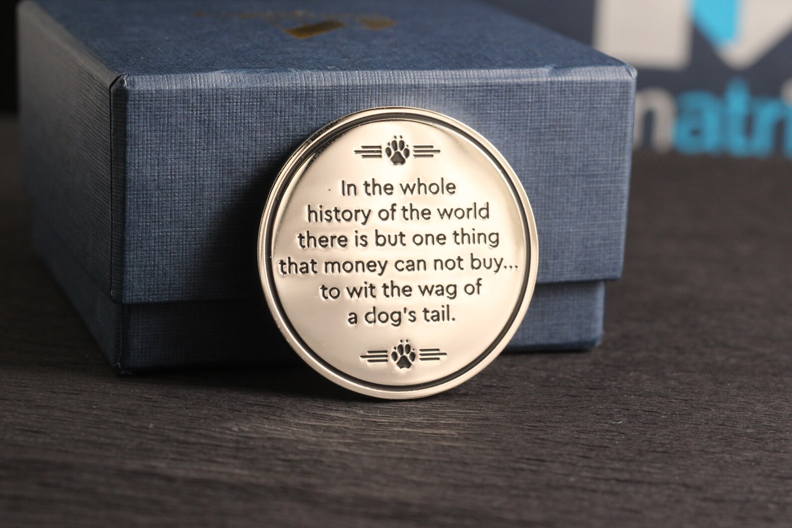 Coin With Pet Portrait for Pet Lover Personalized Gift for - Etsy