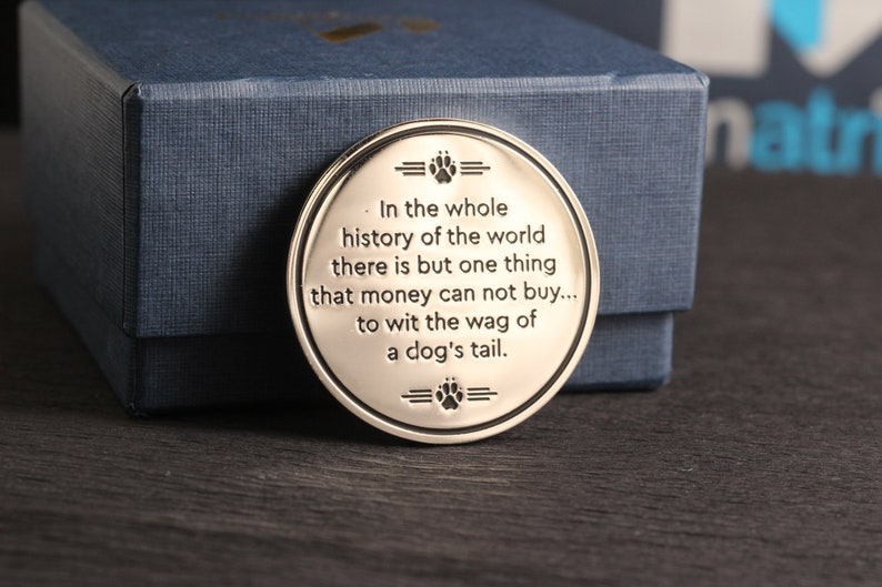 Coin With Pet Portrait for Pet Lover Personalized Gift for Friend ...