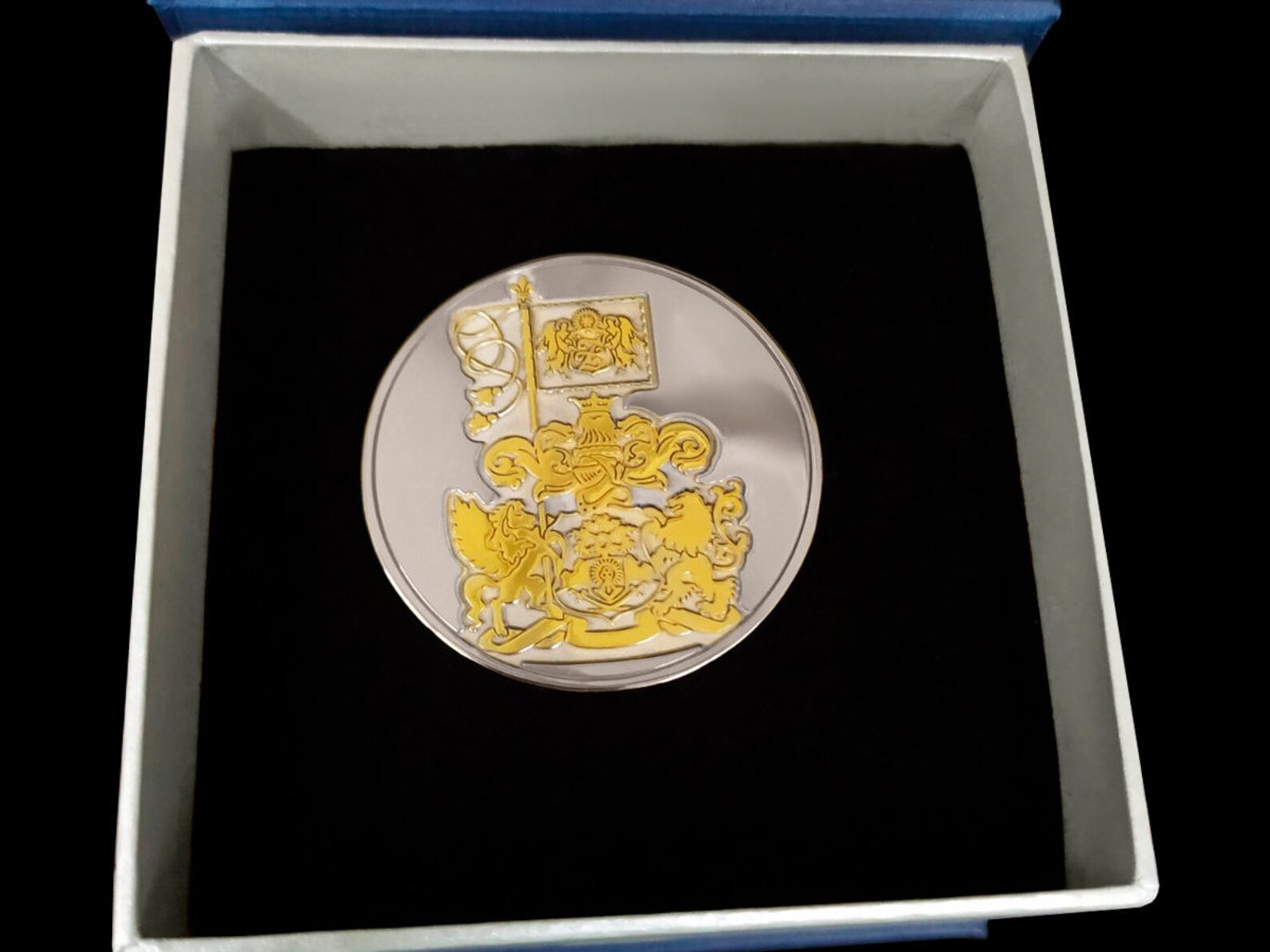 Golden Family Crest Personalized Coin Present for Husband - Etsy