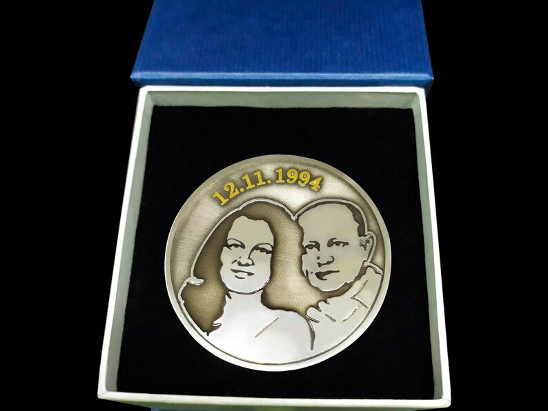 Family Memory Wedding Silver Coin Custom Gift for Husband Wife - Etsy